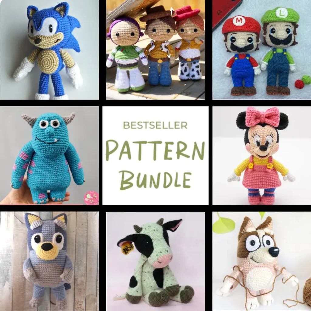 Crochet Pattern Bundle – Eight Amigurumi Stuffed Patterns – Yarn Haven